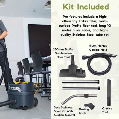 Nuvac PRP180 Compact Commercial Dry Henry Vacuum Cleaner - Numatic Ref ...