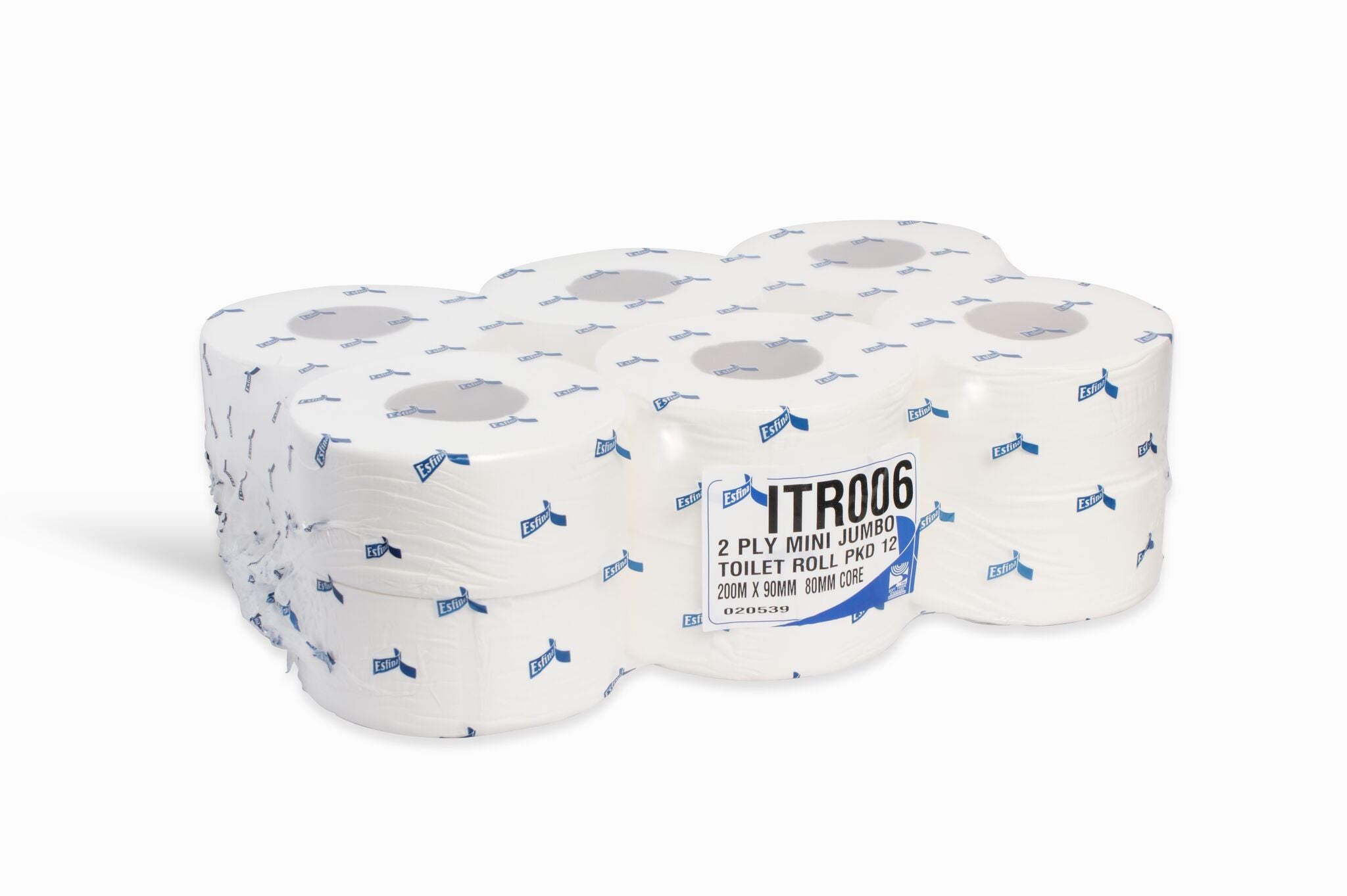 Mini Jumbo Toilet Tissue Paper 60mm Core 200M 2ply 12 Rolls – Avern ...