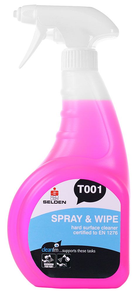 Spray & Wipe Hard Surface Cleaner Trigger Spray T001 750ml Selden ...
